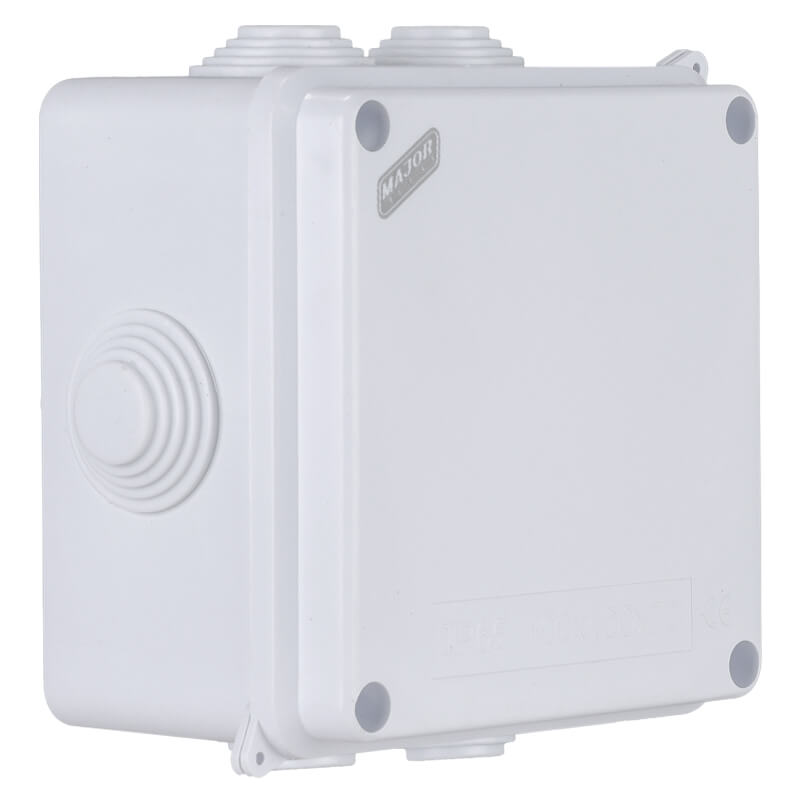 IP65 Junction Boxes with Knock Outs (100mm x 100mm x 70mm) | MajorTech